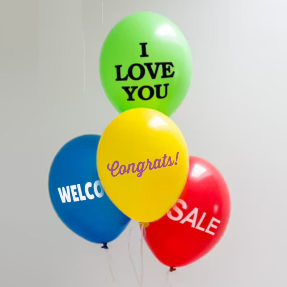 Custom Text Balloons – Print My Balloons